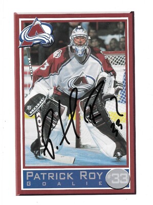 Patrick Roy Autographed Colorado Avalanche Team Issued Card | eBay