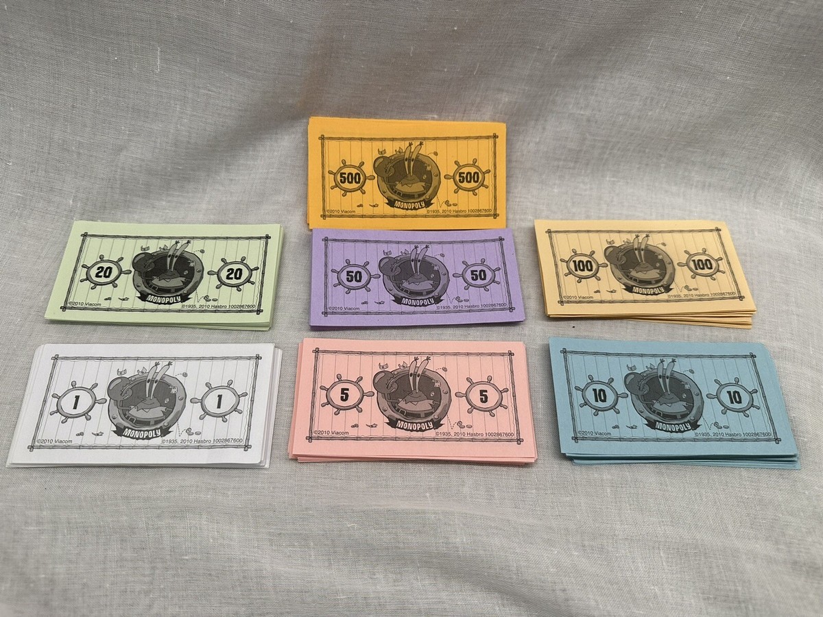 Spongebob Monopoly Money