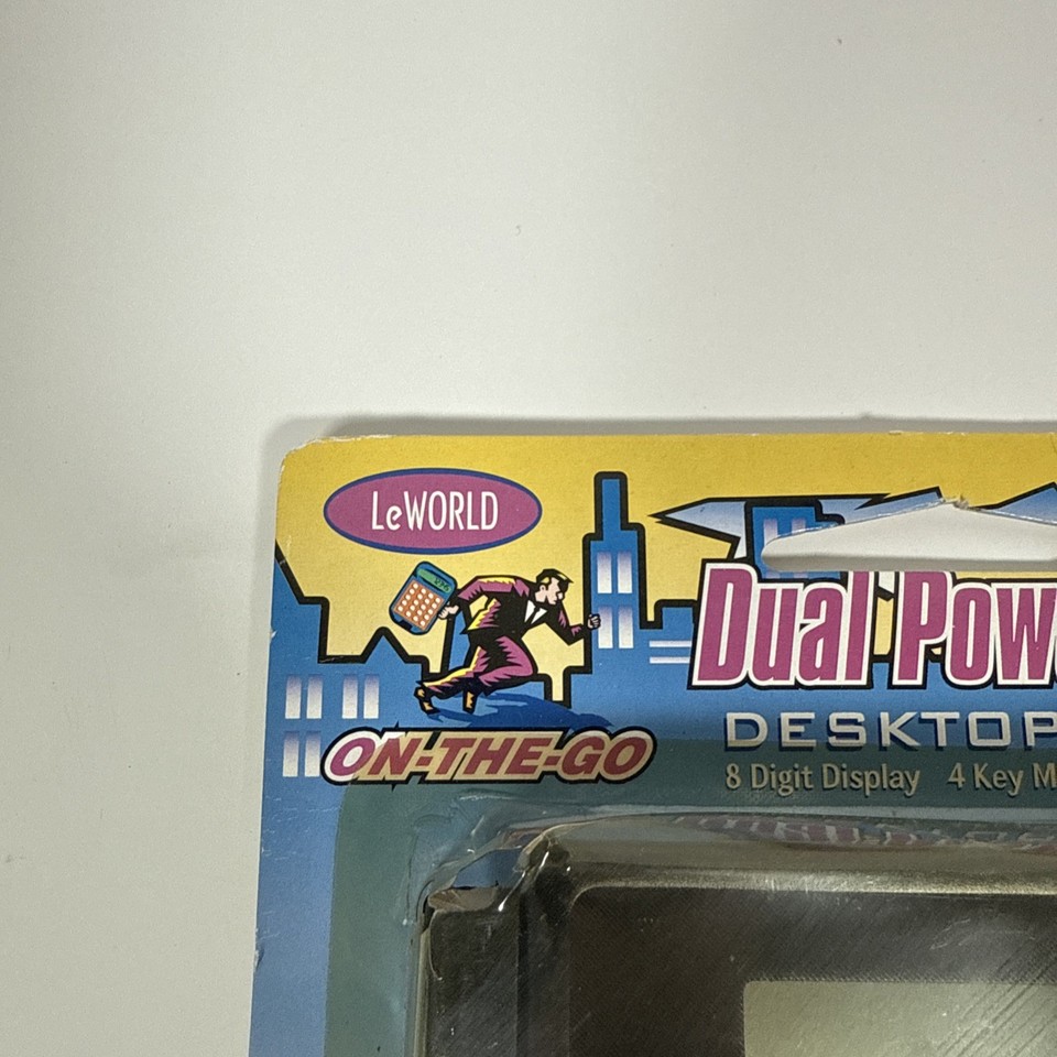 Vintage LeWORLD Calculator Big Display Handheld Sealed New | eBay