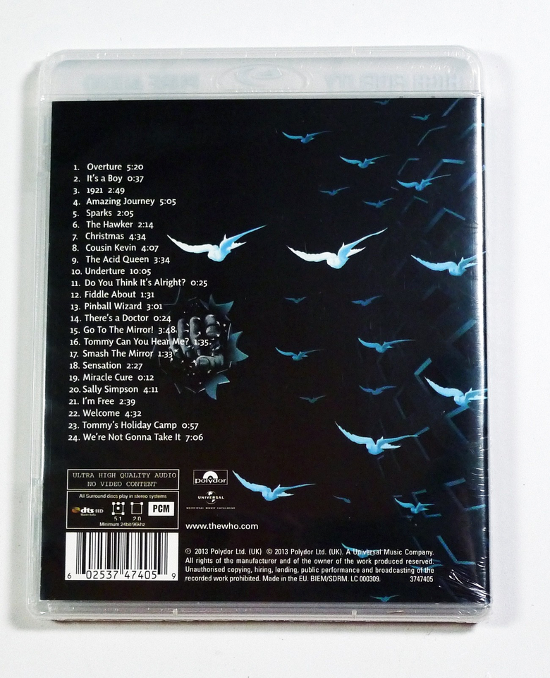 The Who - Tommy Blu-ray Audio High Fidelity Pure Audio 5.1 Surround ...