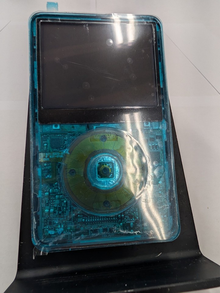 Custom iPod classic 5th 5.5 Gen 256GB, Wolfson DAC, 2000mah batt-Clear ...