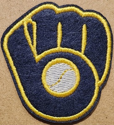 Milwaukee Brewers navy blue embroidered Iron on patch | eBay
