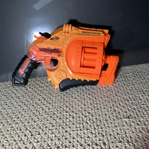 NERF Doomlands 2169 Negotiator Blaster Hammer Revolver Multi-Barrel Toy ...