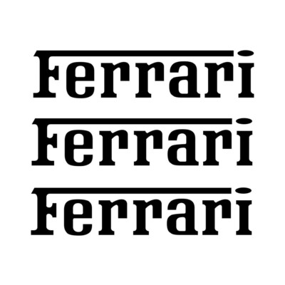 Ferrari Logo Sticker Decal Vinyl Stradale F8 spider 812 458 488 SF90 ...