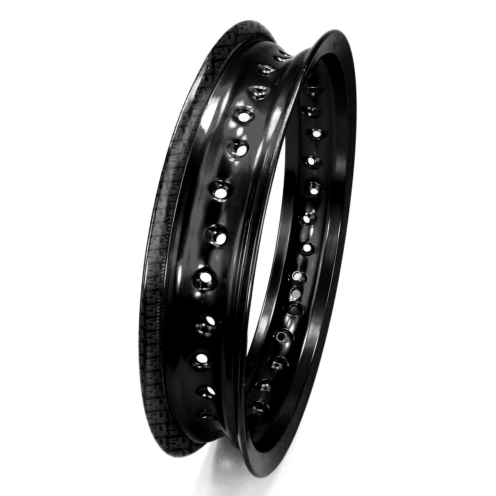 50 Caliber wheel Rim Black Aluminum 10" With Spokes Pit Bike Fit Honda ...