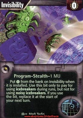 NetRunner CCG - Invisibility / Limited Edition | eBay