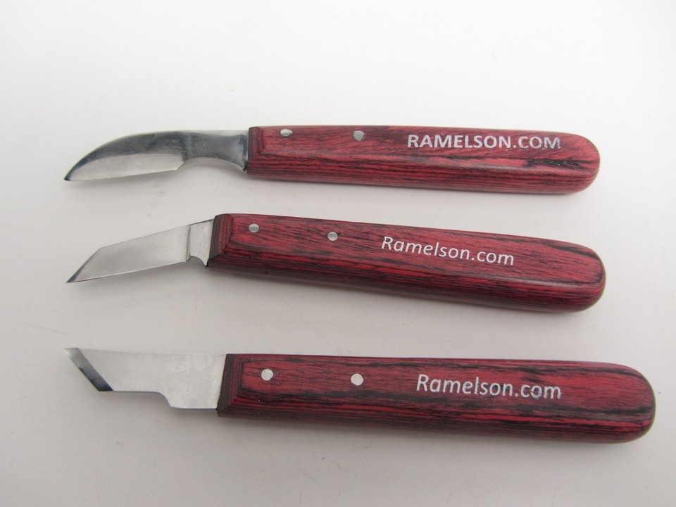 Ramelson Wood Carving Tools Chip & Stab Carving Knife Set 3pc ...