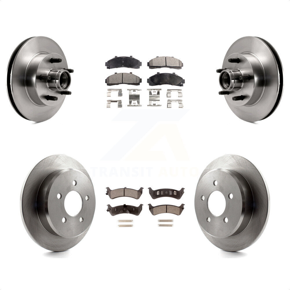 For Ford Ranger Front Rear Disc Brake Rotors And Ceramic Pads Kit | eBay