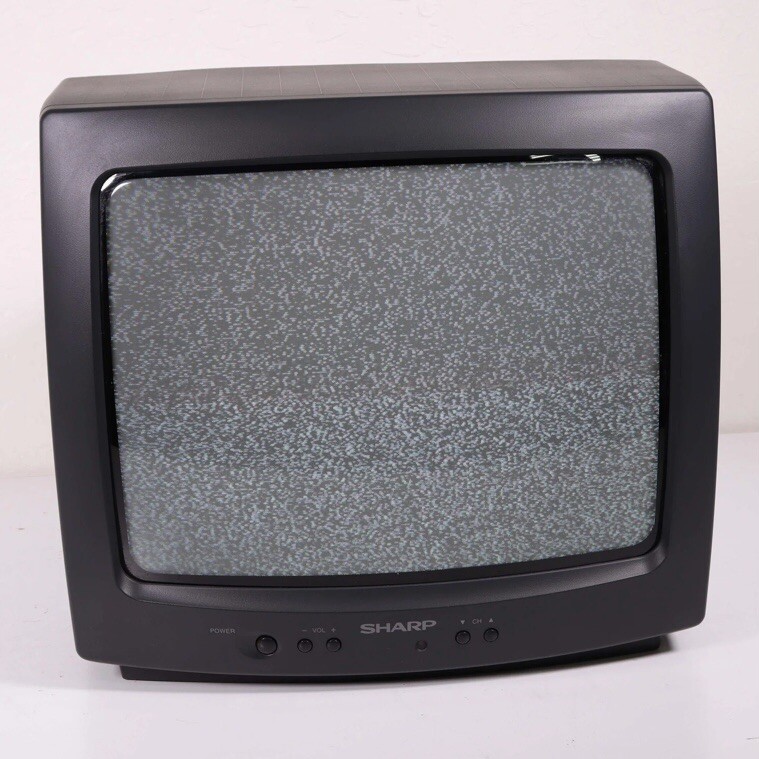 Sharp 13G-M60 13" CRT Television Color RETRO TV With Remote 240p Coax ...