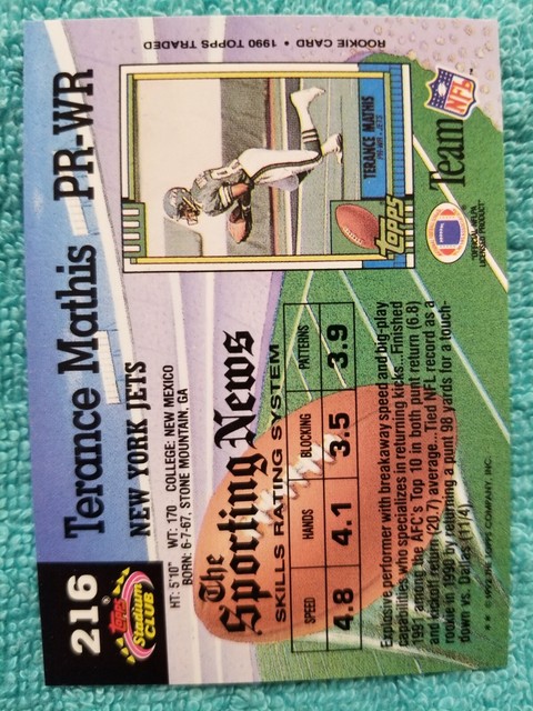 1992 Topps Stadium Club - #216 Terance Mathis for sale online | eBay