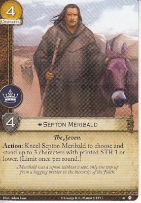 3 x Septon Meribald AGoT LCG 2.0 Game of Thrones Sands of Dorne 40 | eBay