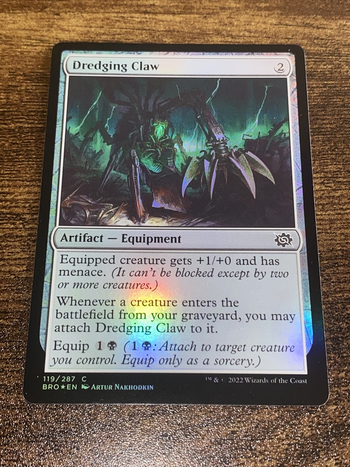 Dredging Claw 119/287 Foil The Brothers' War MTG Magic The Gathering ...
