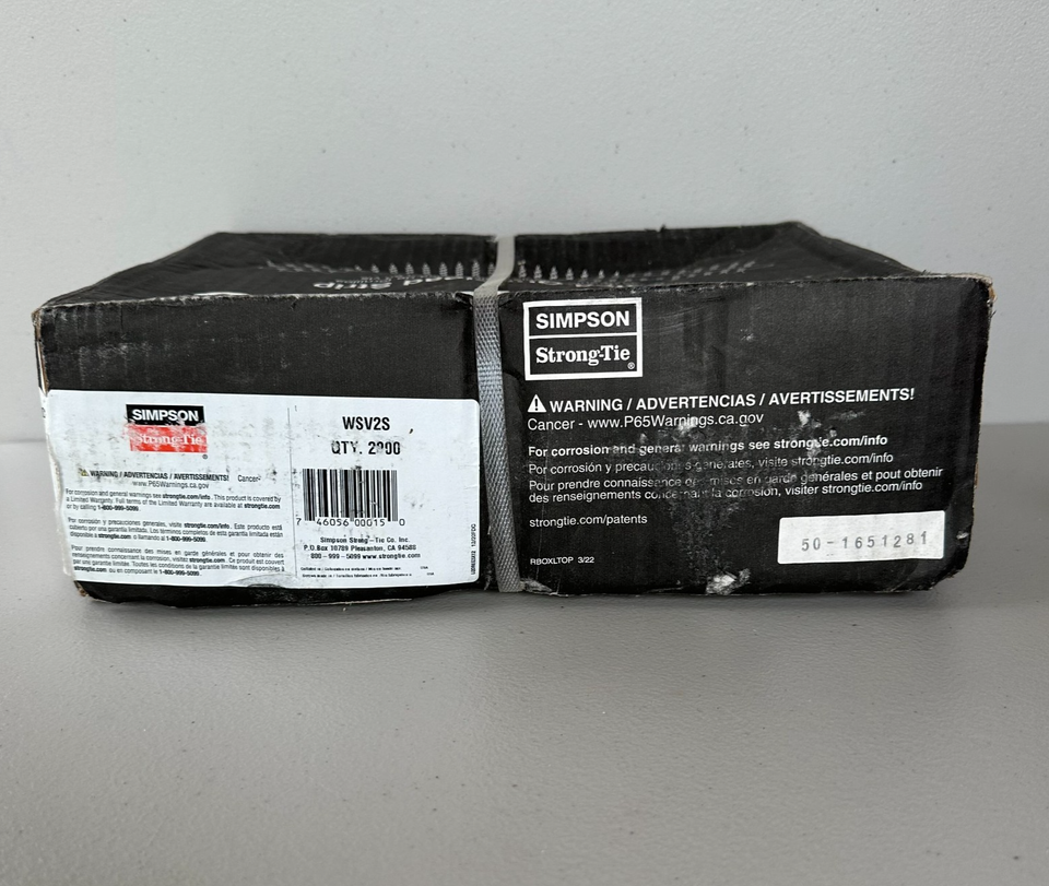 Simpson Strong-Tie Quik Drive WSV2S #9 x 2-Inch T25 Wood Screws Yellow ...