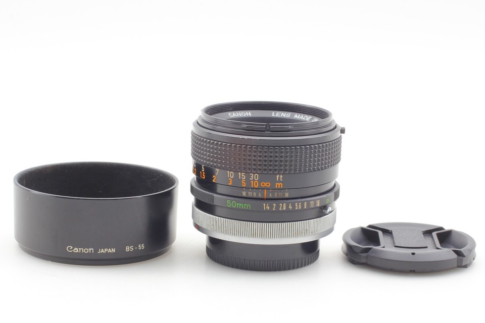 Tested [Exc+5 w/ HOOD] Canon FD 50mm f1.4 SSC Standard Lens for SLR ...