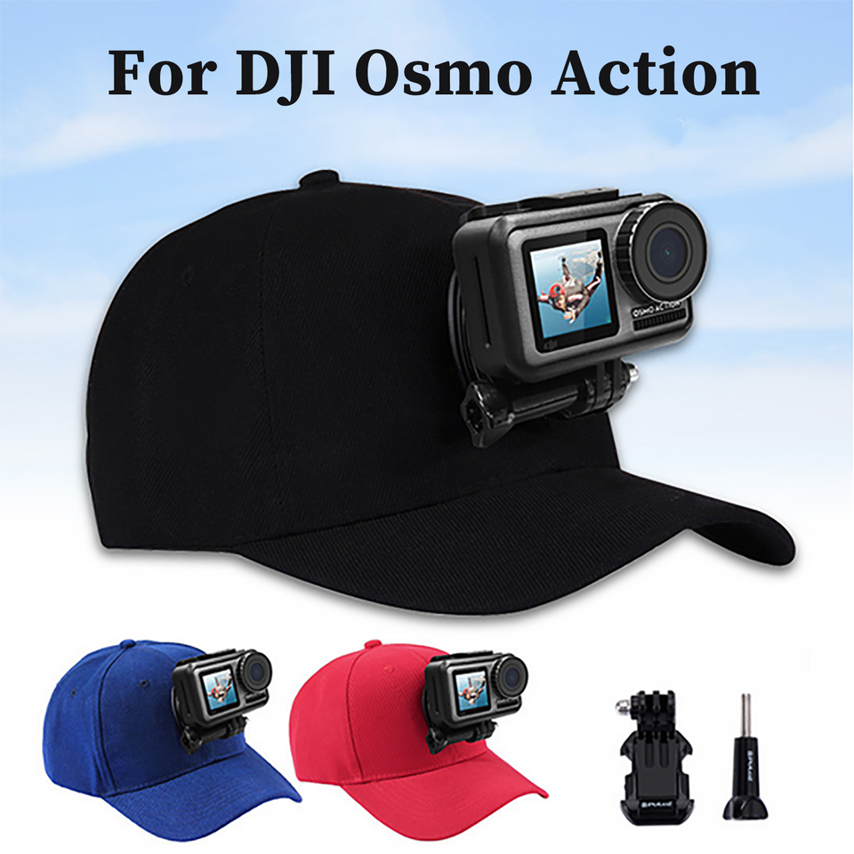 Baseball Cap w/ Stand Bracket Adjustable For DJI Osmo Action Camera ...