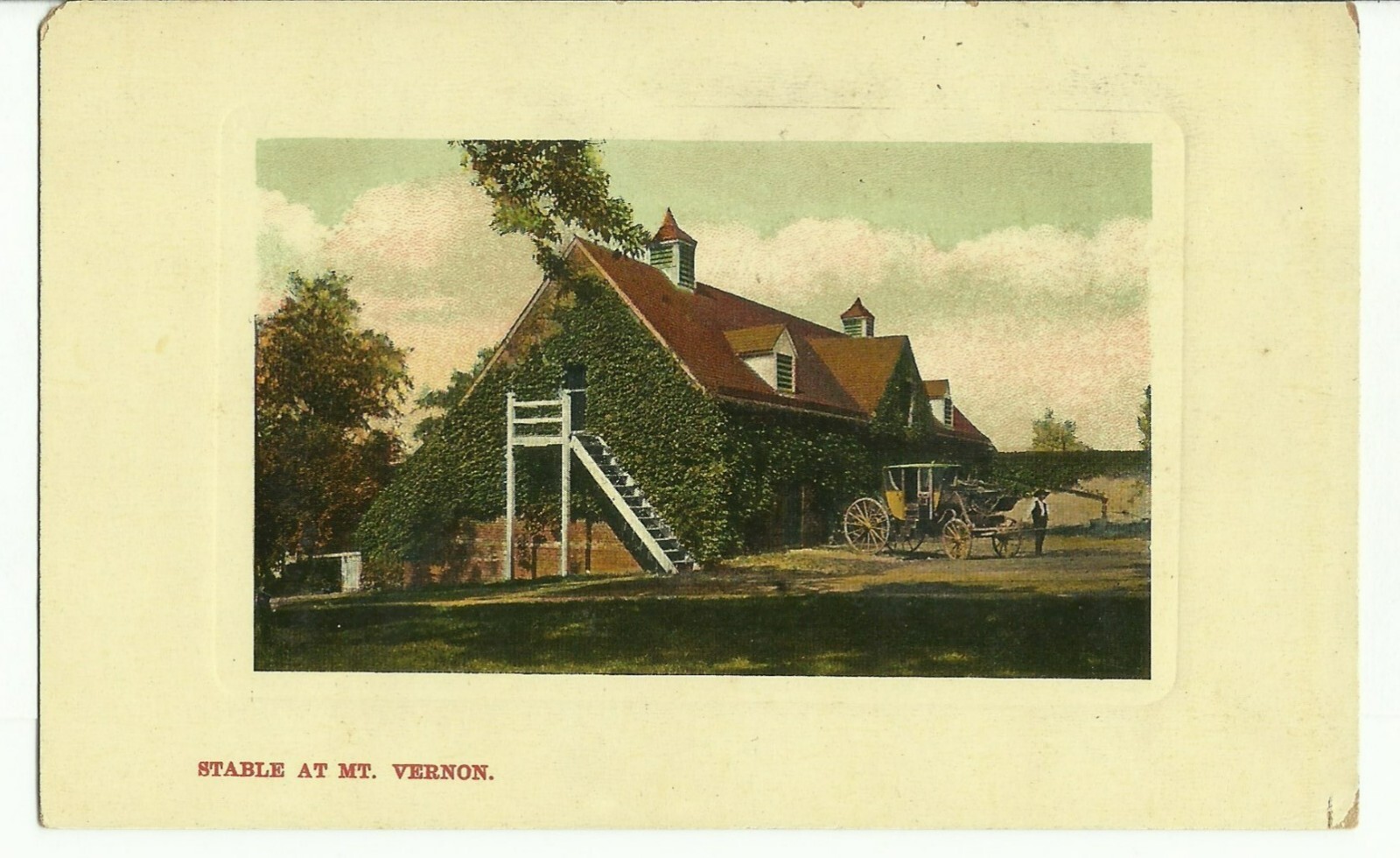 STABLE AT MT VERNON ( Virginia ) UNP Vintage VA Postcard | eBay