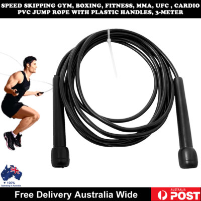 MMA Boxing Speed Cardio Gym Exercise Fitness Skipping PVC Jump Rope ...