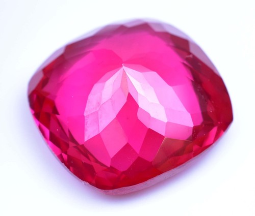 Flawless Natural Mogok Pink-Red Ruby 57.15 Ct Cushion Certified Loose ...