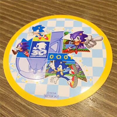 SEGA Joypolis Sonic The Hedgehog Sticker 30th Anniversary Limited from ...