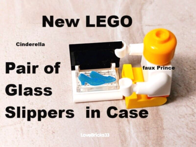 New LEGO Shoes Glass Slippers Printed Two Cinderella Ball High Heels ...