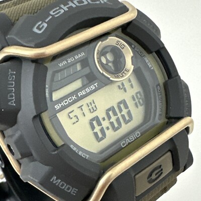 Casio G-Shock Men's Quartz World Time Gray Accent Green Resin 50mm ...