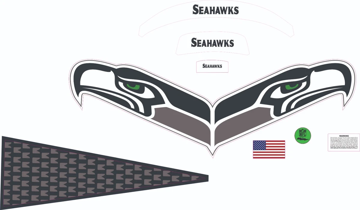 Seattle Seahawks Helmet Logo Vector