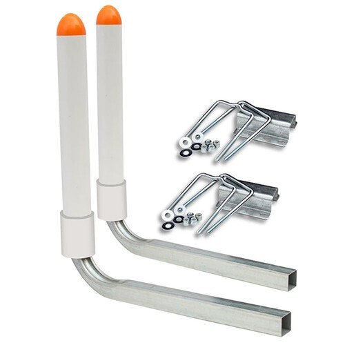 86468 Tie Down White Floating Pontoon Trailer Guide-Ons Bright Orange ...