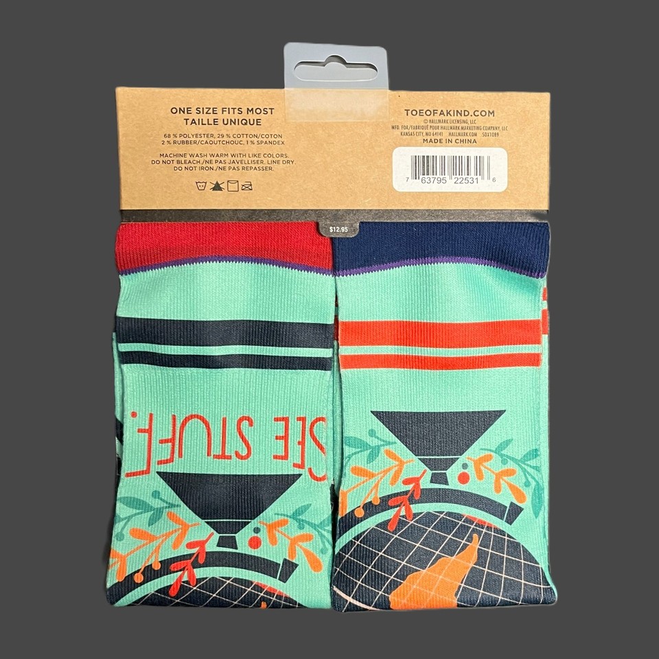 Toe of a Kind Socks - Hallmark - One Size Fits Most Crew Socks | eBay