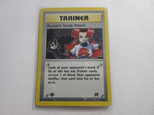 Rocket's Sneak Attack 1st Edition Holo Team Rocket Pokemon Card LP | eBay