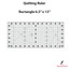 Quilting Ruler Quilters Craft Patchwork Square Rectangle Ruler Various ...
