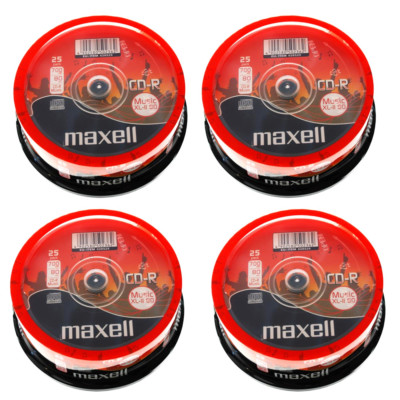 GENUINE MAXELL CD-R 80 MINS XL-II DIGITAL AUDIO RECORDABLE BLANK DISCS ...