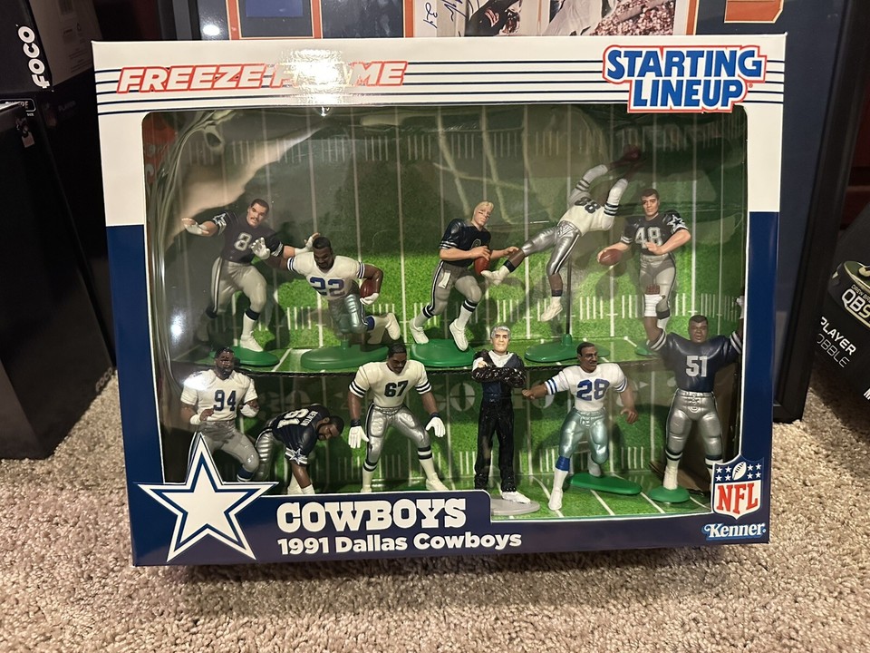 SLU Custom Box Dallas Cowboys 1991 Super Bowl Champ 11 Figure Emmitt ...