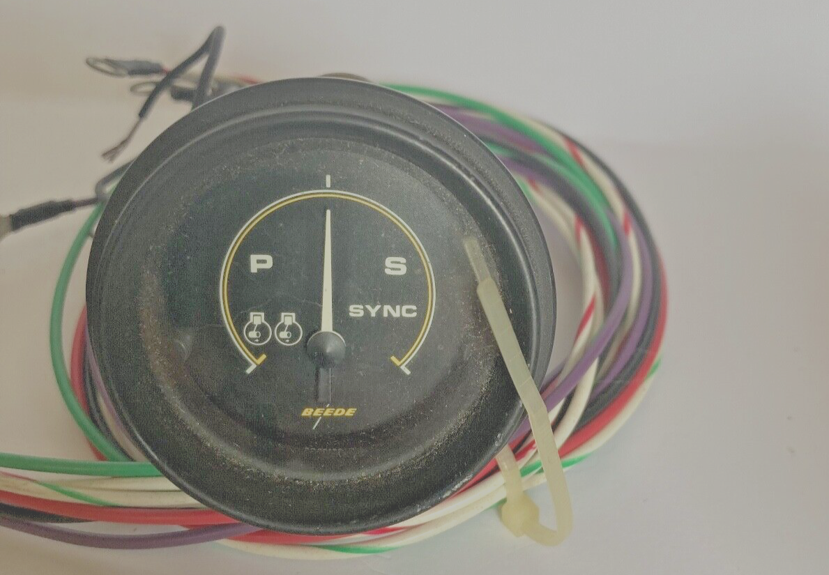 Twin Engine GAS Beede Motor Synchronizer 2" Gauge 931678 12Vdc Analog ...