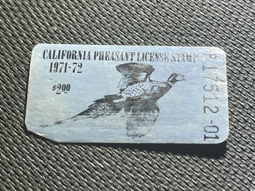 California Pheasant License Stamp 1971 $2.00 MNH | eBay