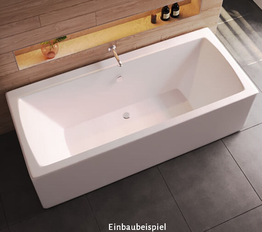 Badewanne 180 x 80 cm Integra S50 Acryl Wanne Träge Ablaufgarnitur ...