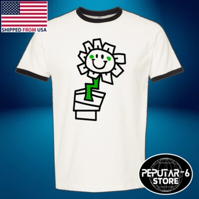 Green Day Kerplunk Flower Men's Ringer Black Size S-3XL | eBay