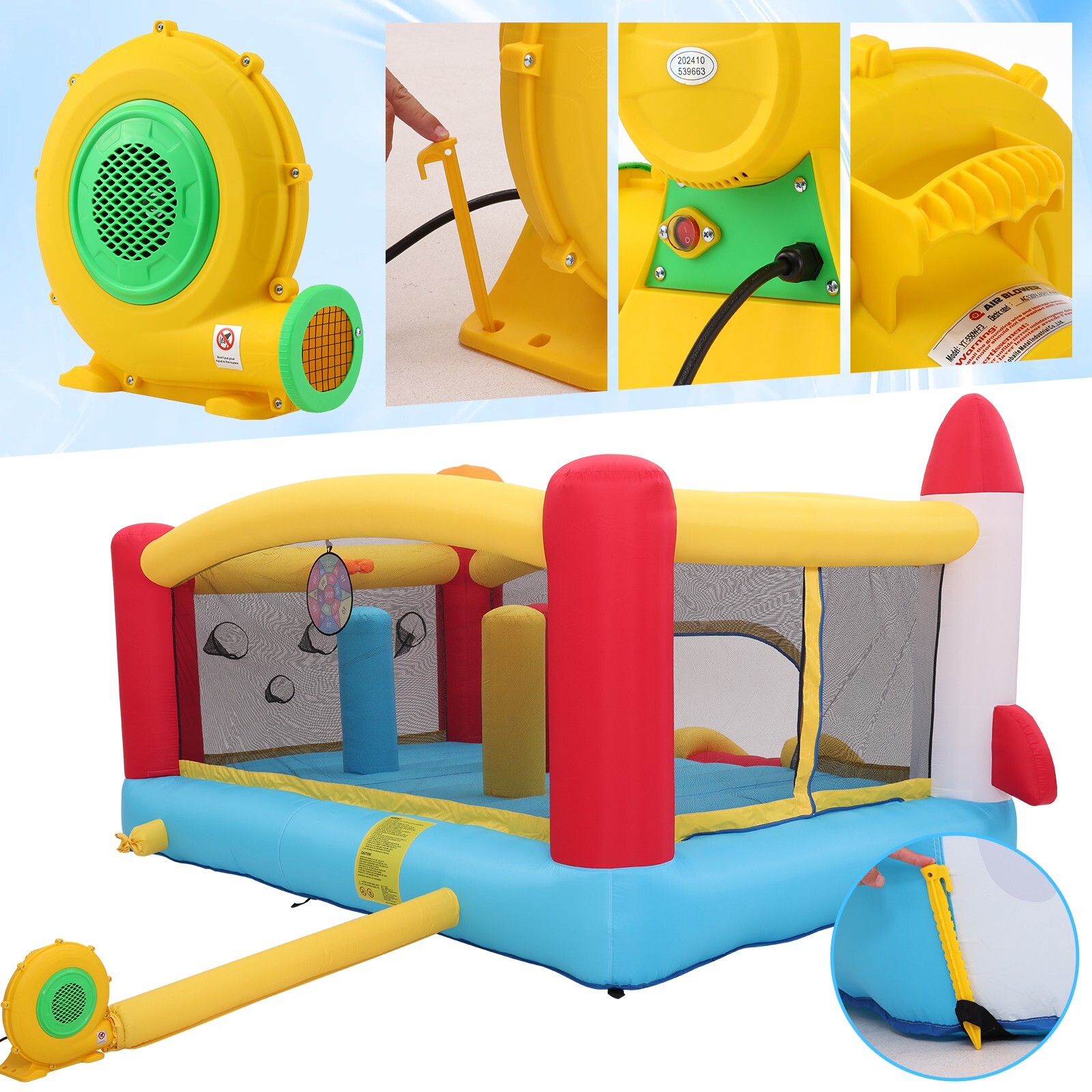 Large Inflatable Bounce House for Big Kids, 13x11x9Ft Bouncy House with ...
