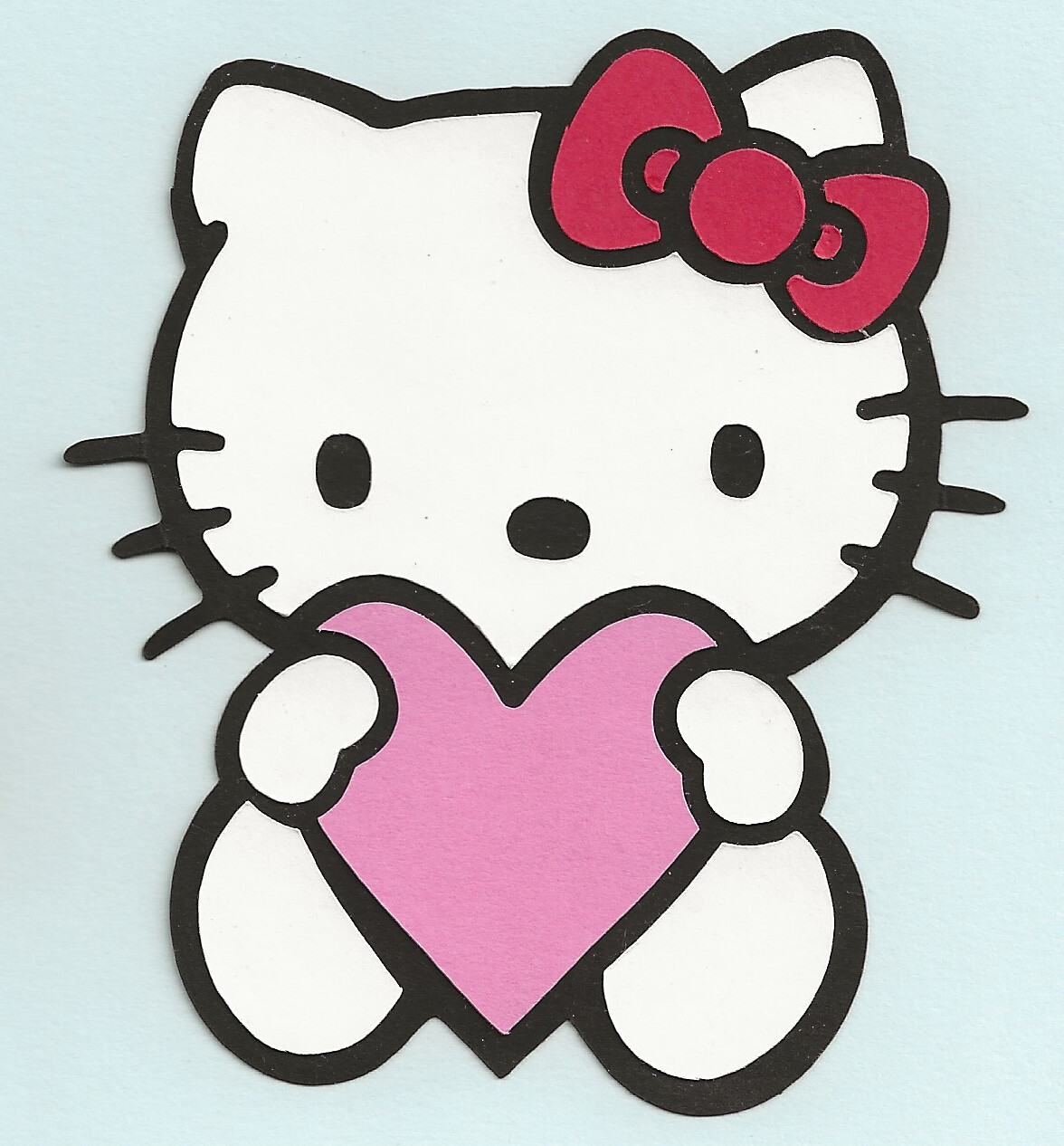 Hello Kitty Die Cut, Hello Kitty Heart Die Cut , ANY COLOR(S) 1 pc. 4 ...