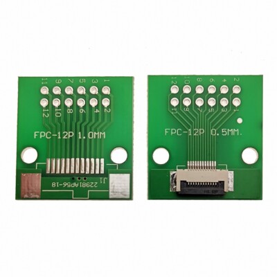 2Pcs 12Pin FFC FPC Flat Cable Adapter Plate Board 0.5mm to 2.54mm ...