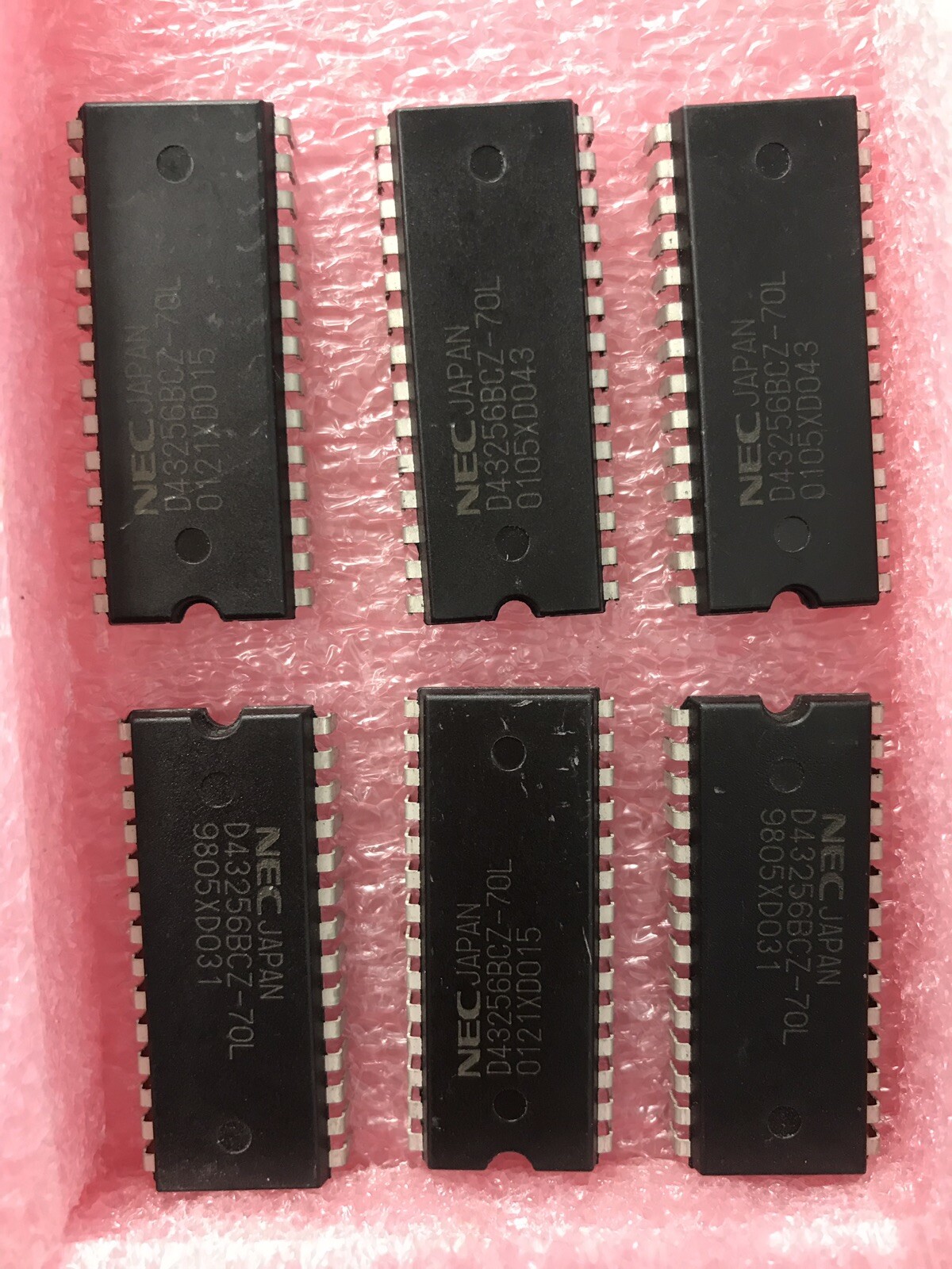 LOT OF 6pcs D43256BZ-70L - 24 DIP - NEC | eBay