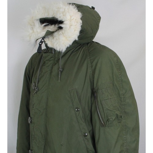 Vintage Military Issue Extreme Cold Weather Type N-3B Parka Jacket Coat ...