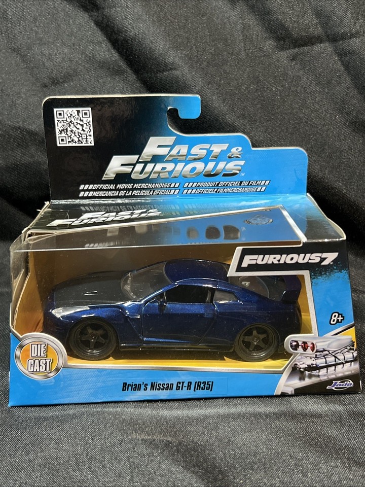 Brian's Nissan GT-R R35 Blue Fast And Furious 7 Movie 1/32 Diecast ...