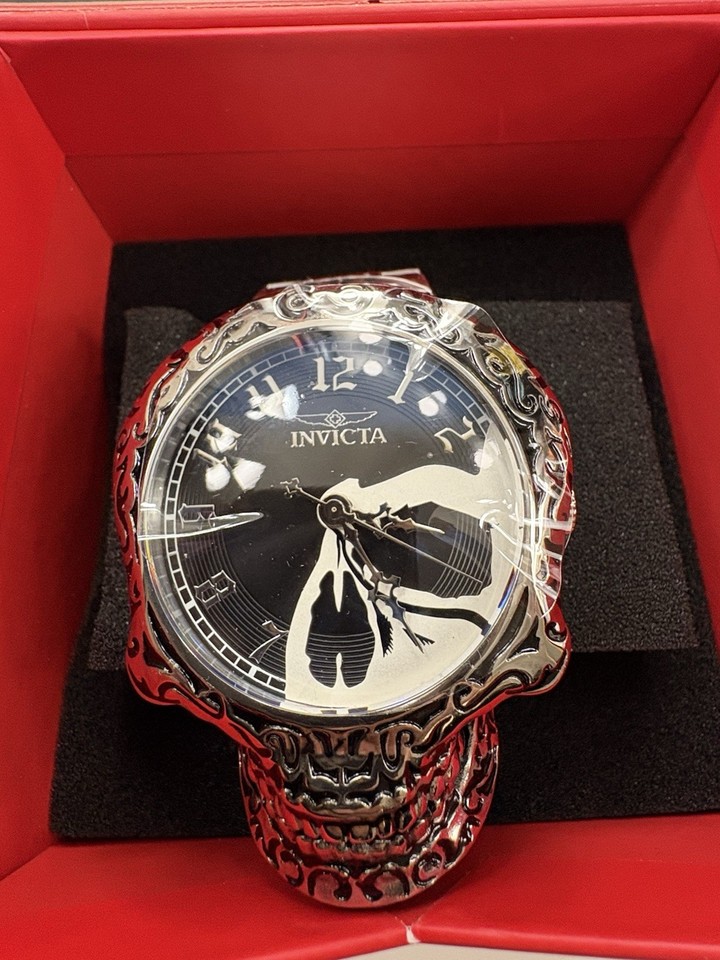 Invicta Artist Skull Men's Watch - 50.5mm, Steel, Black (31907) | eBay