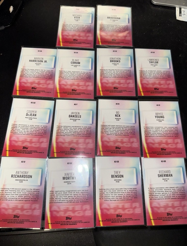 x14 Cards 2025 Topps Signature Class After Image Bundle. Legends, RC’s ...