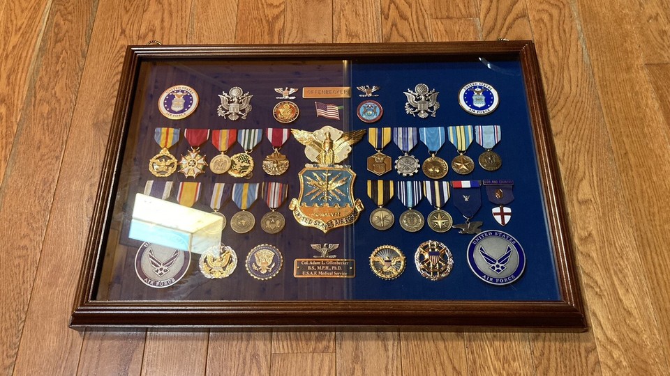 USAF Air Force Medals Medical Service Badge Lot Col. M.D Ph.D Medals ...