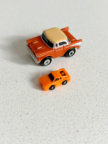 Vintage 1989 Galoob Micro Machines #5 Insiders Orange '57 Chevy Ferrari ...