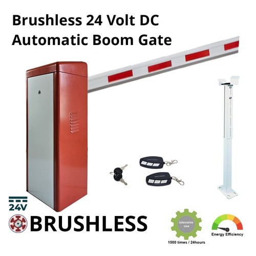 24V Brushless Boom Gate Operator | Parking Barrier, Car Parking Secure ...
