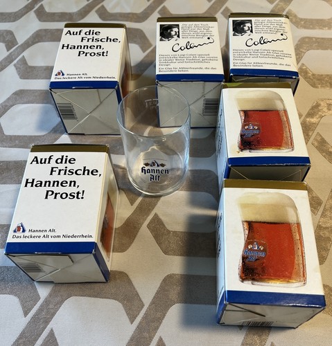 Rare HTF Hannen Alt .2L Beer Tasting Glass German Breweriana ...