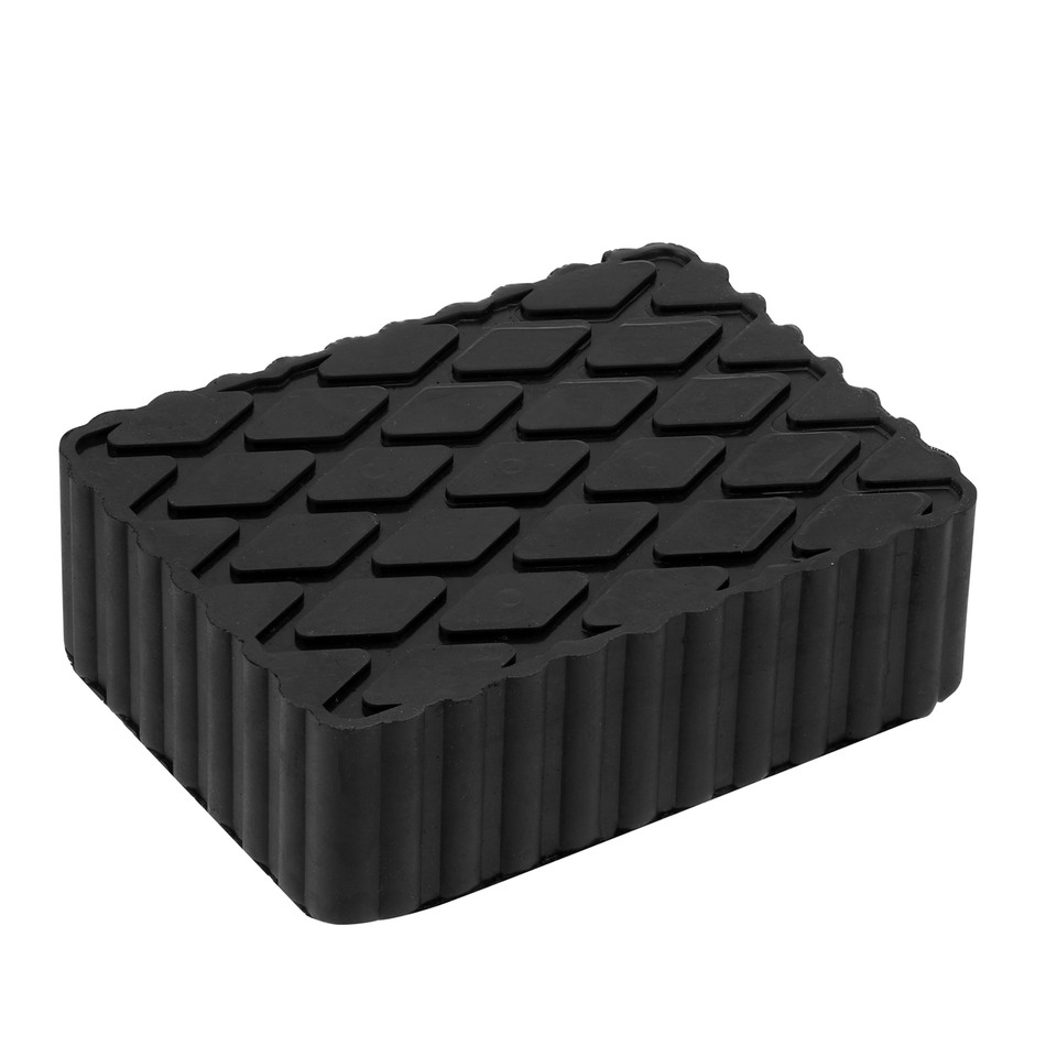 Solid Rubber Auto Lift Block Spacer Pad Set of 4 Heavy-Duty Fit ...