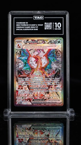 Charizard EX SIR Obsidian Flames 223/197 TAG 10 | eBay
